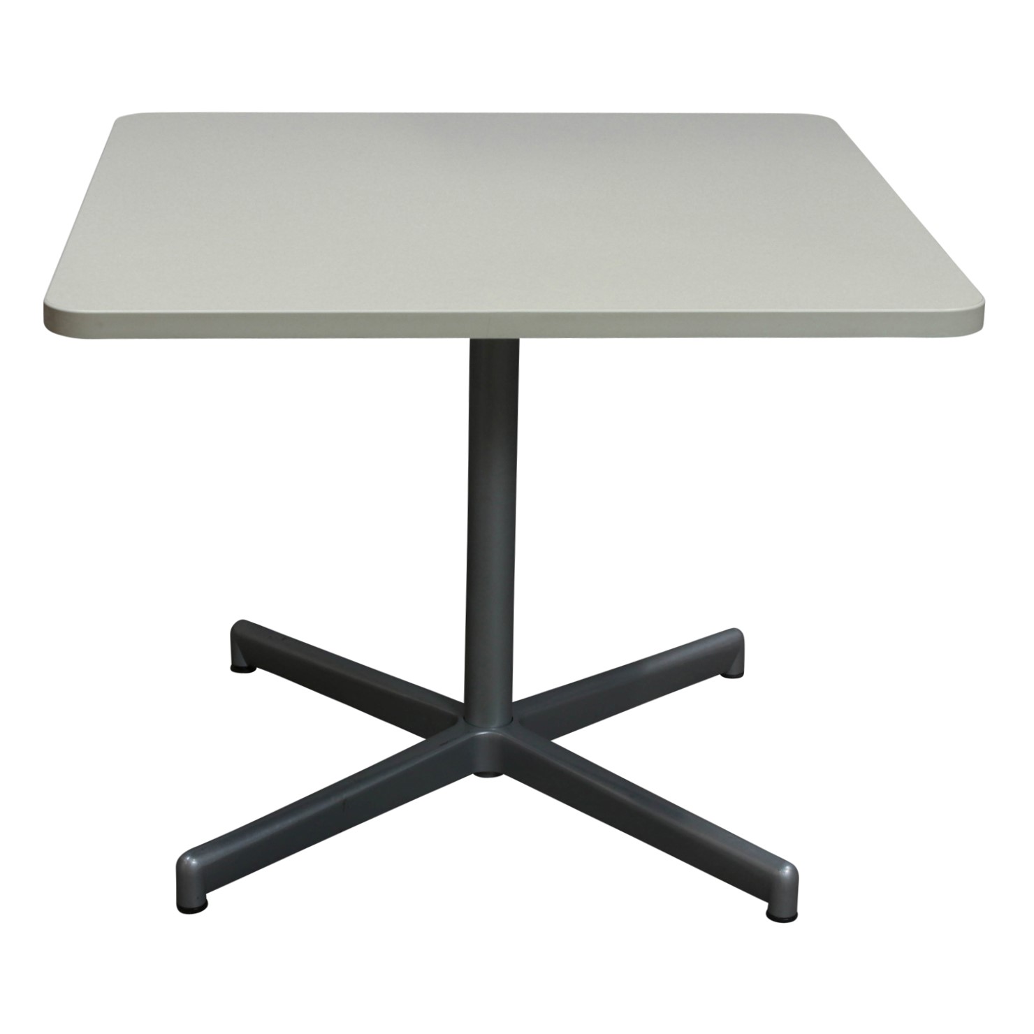 Steelcase Used 36 Inch Laminate Square Cafe Table, White Pattern ...