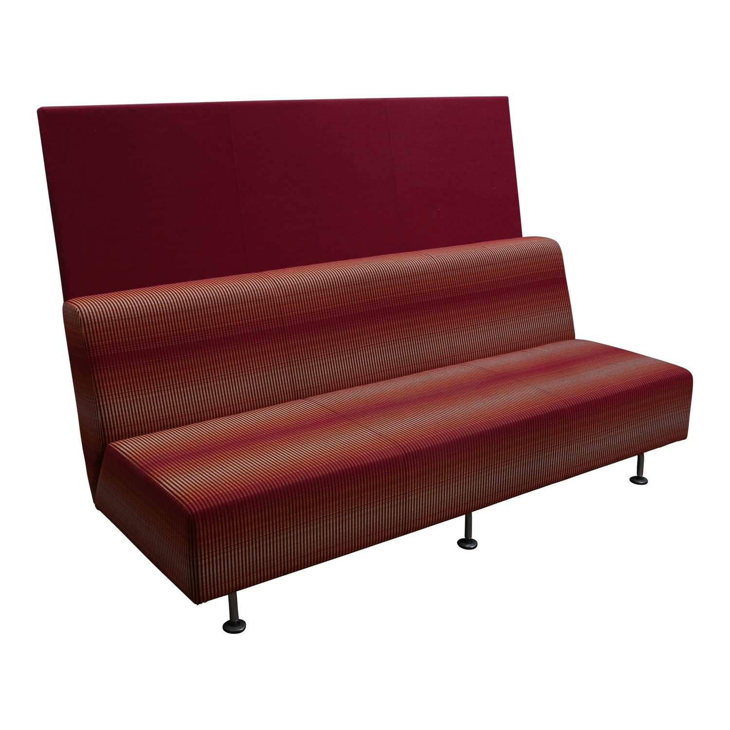 Steelcase Coalesse Used Lounge Bench with Privacy Wall, Red - National ...