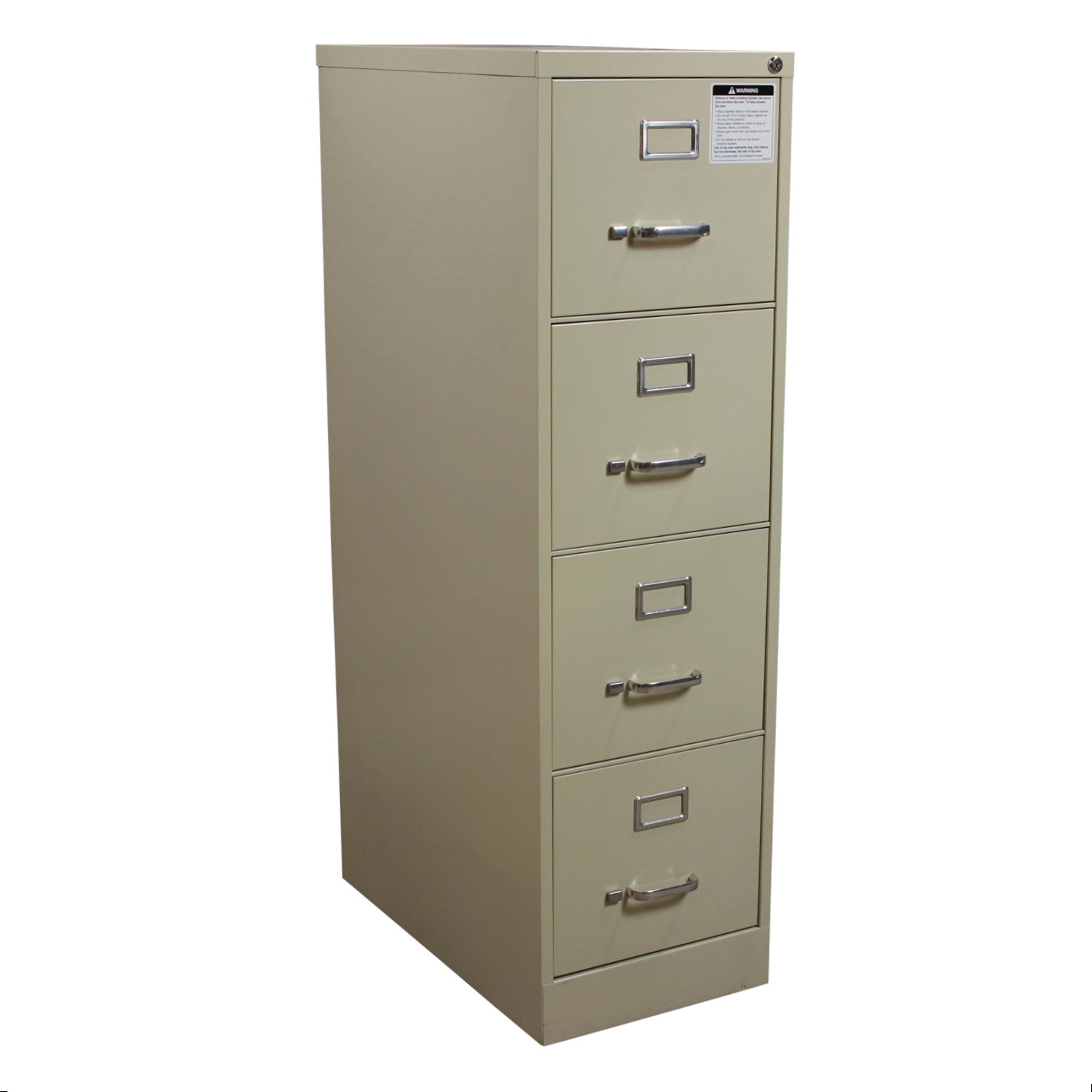 Used Letter Sized 4 Drawer Letter Vertical File, Putty - National ...