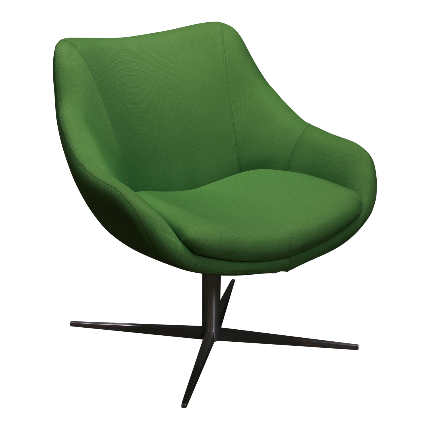 Kimball Bloom Used Swivel Lounge Chair, Green Apple - National Office ...