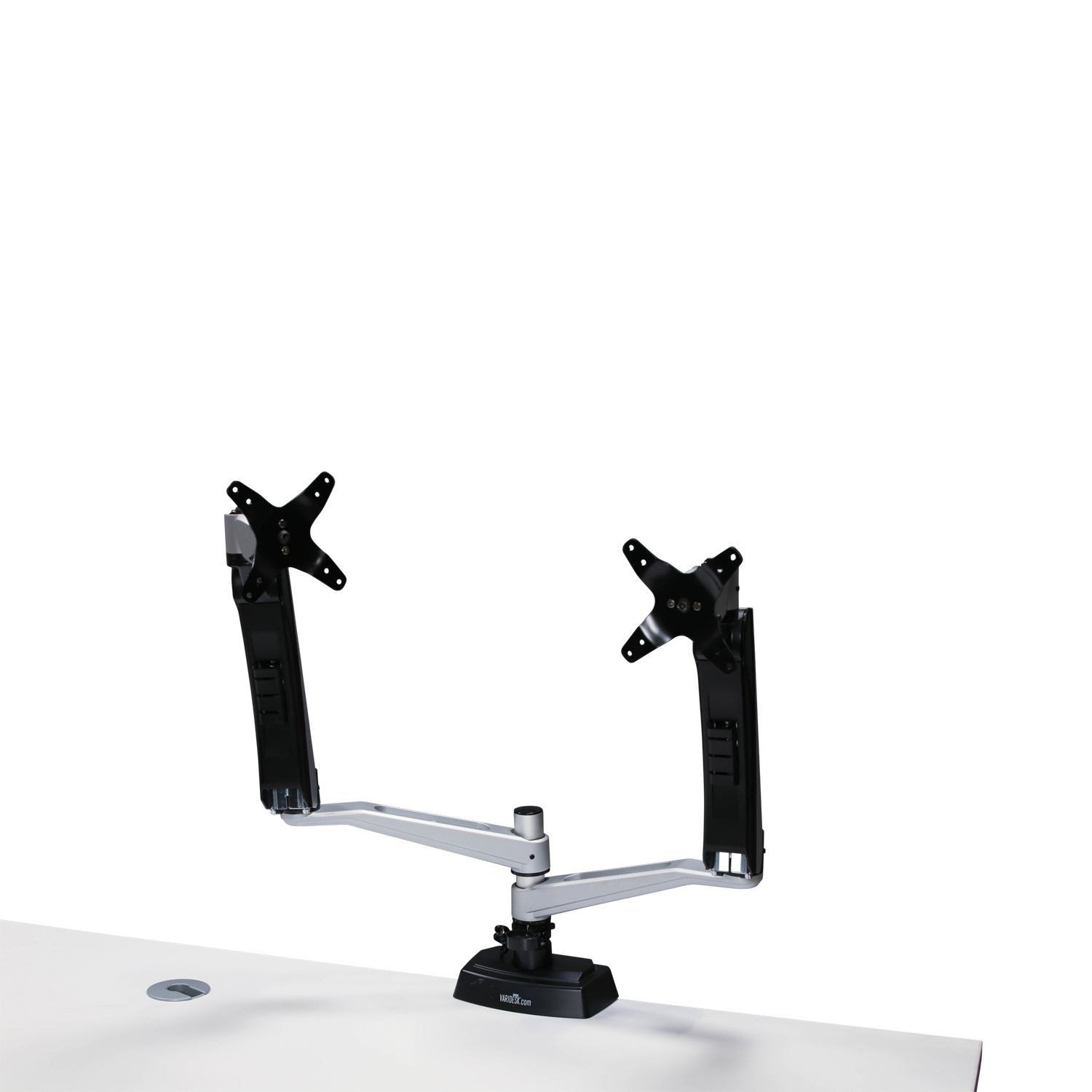 Varidesk Used Monitor Arm w Dual Mounts, Silver - National Office ...