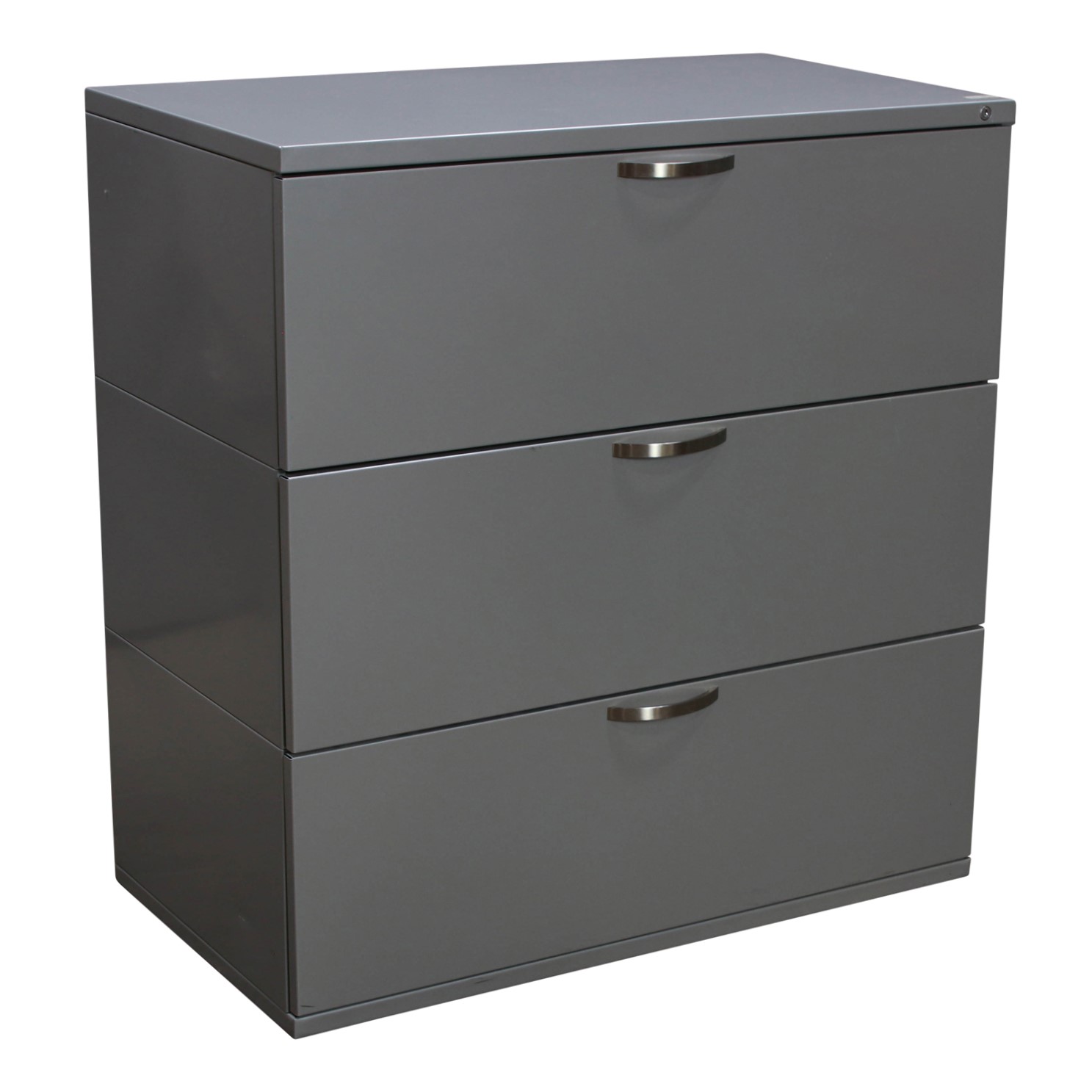 Herman Miller Used 3 Drawer 36 Inch Lateral File, Silver - National ...