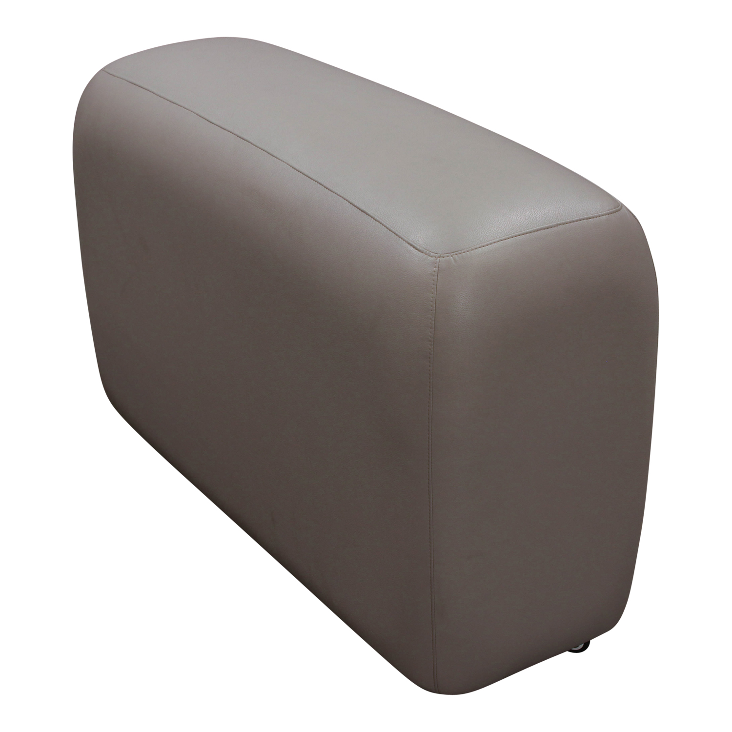 Loft + Manor Used Cocktail Ottoman, Gray Leather - National Office ...