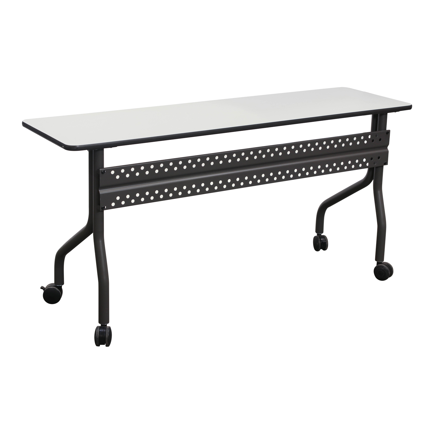 Used 18x60 In Training Table w Modesty Panel, Off White - National ...