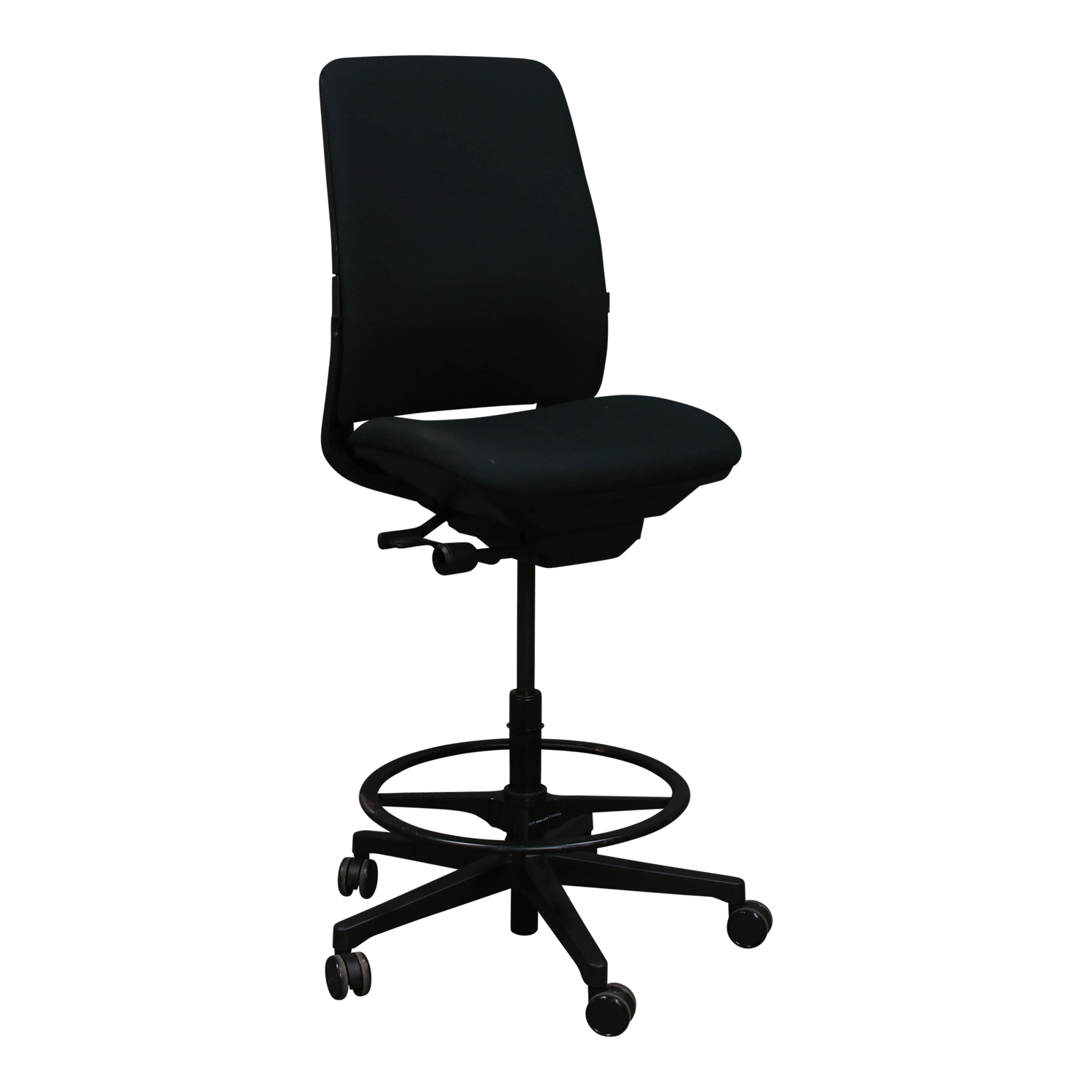 Steelcase Amia Used Armless Stool, Black - National Office Interiors ...