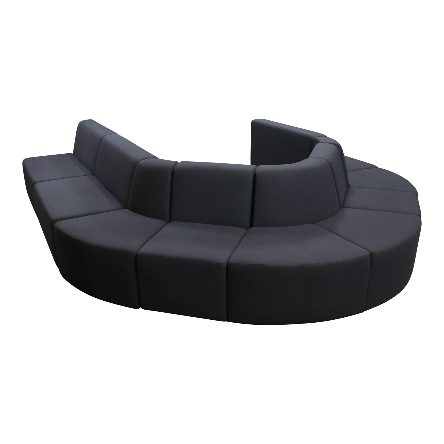 Bernhardt Used Large Modular Sofa Set, Blue Gray - National Office ...