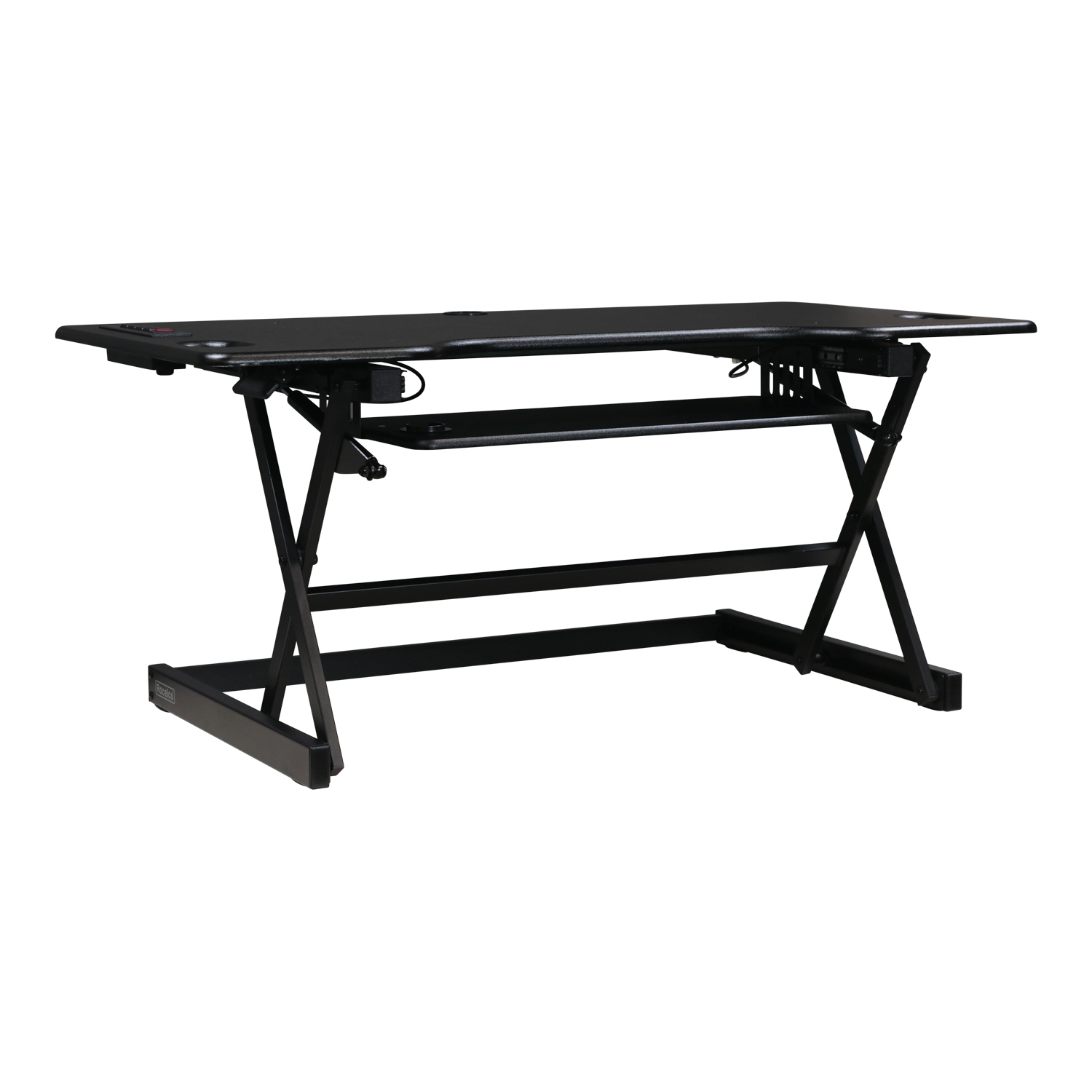Rocelco 46 In Used Sit-Stand Desktop, Black - National Office Interiors ...