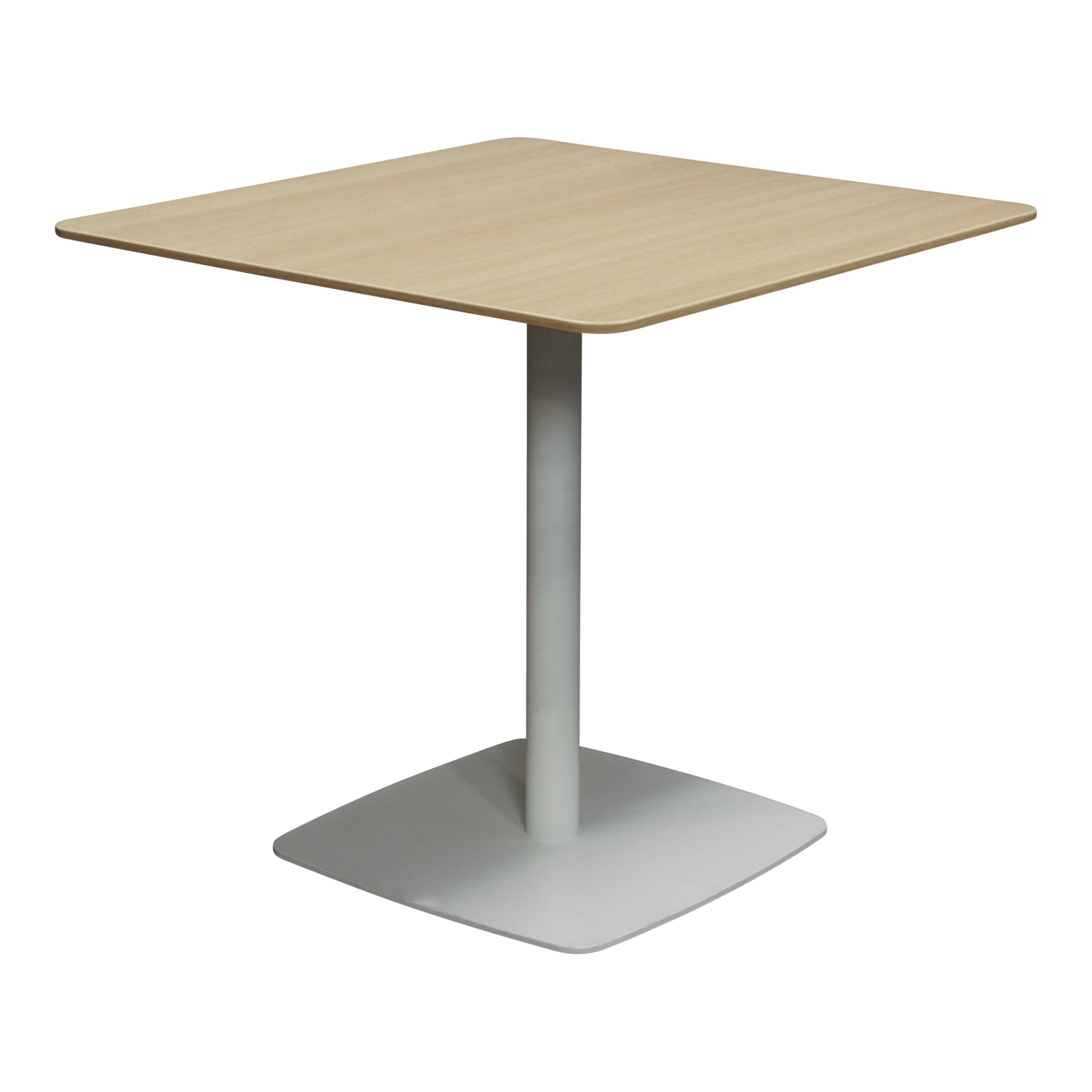 30 In Used Square Laminate Cafe Table, White and Maple - National ...