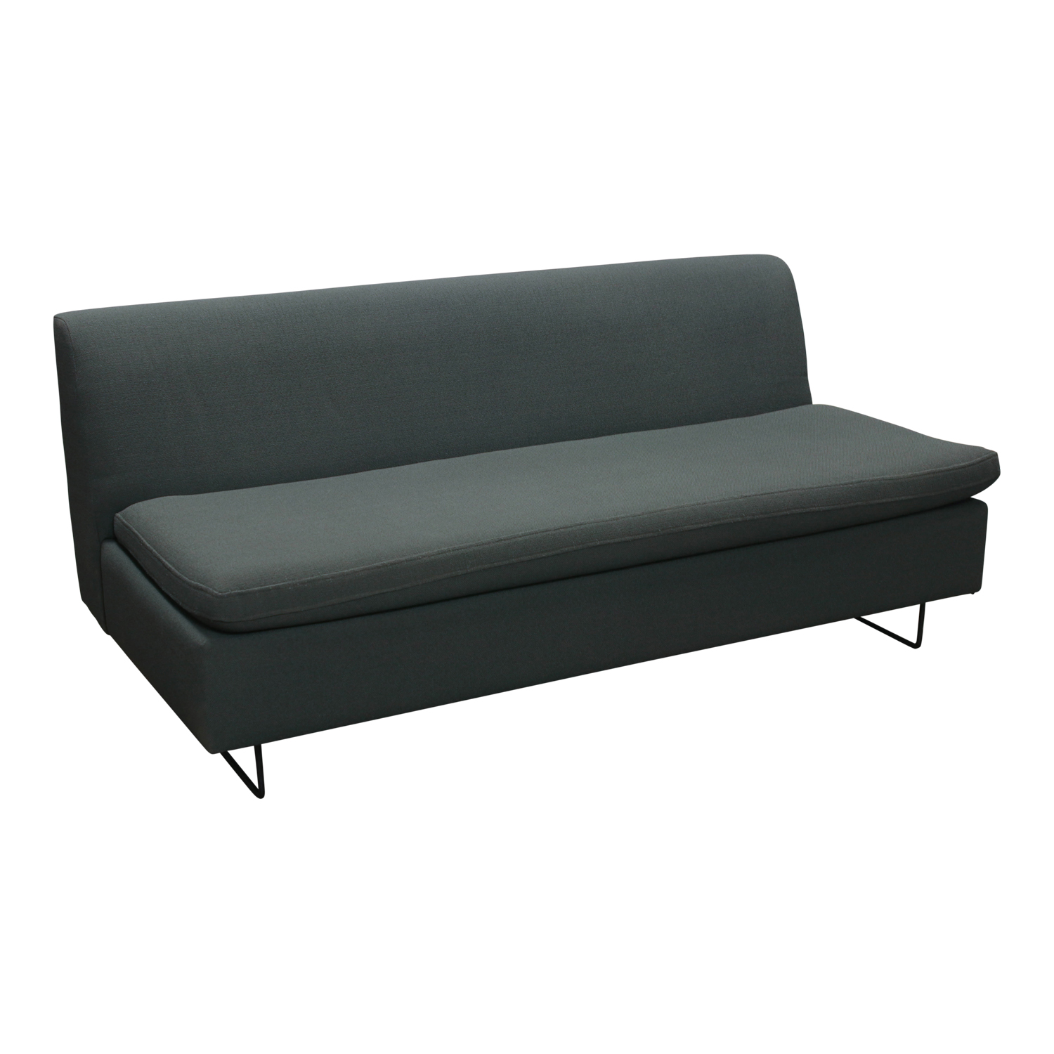 Blu Dot Used Lounger Sofa, Gray Green - National Office Interiors and ...