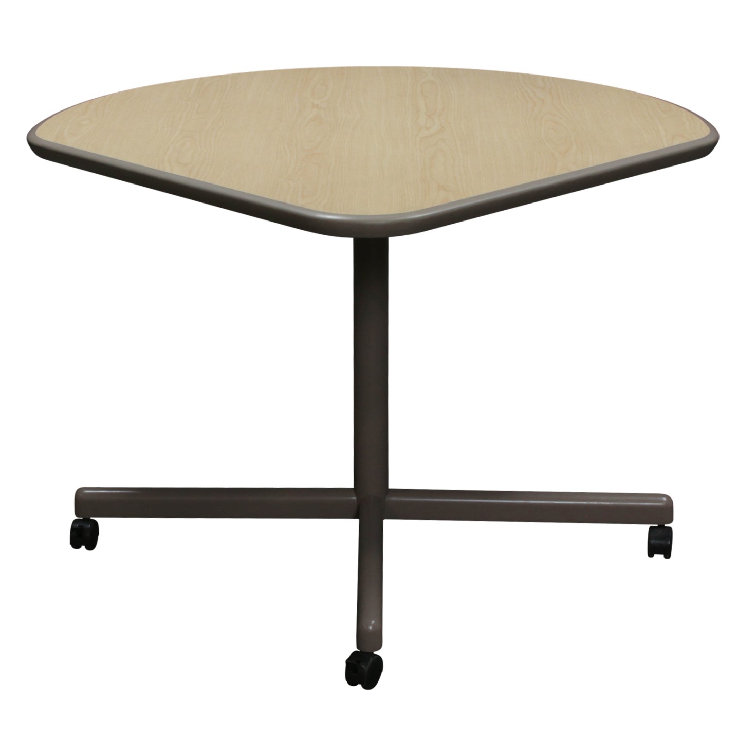 Haworth Used 37 In Laminate Tear Drop Corner Table, Maple - National ...