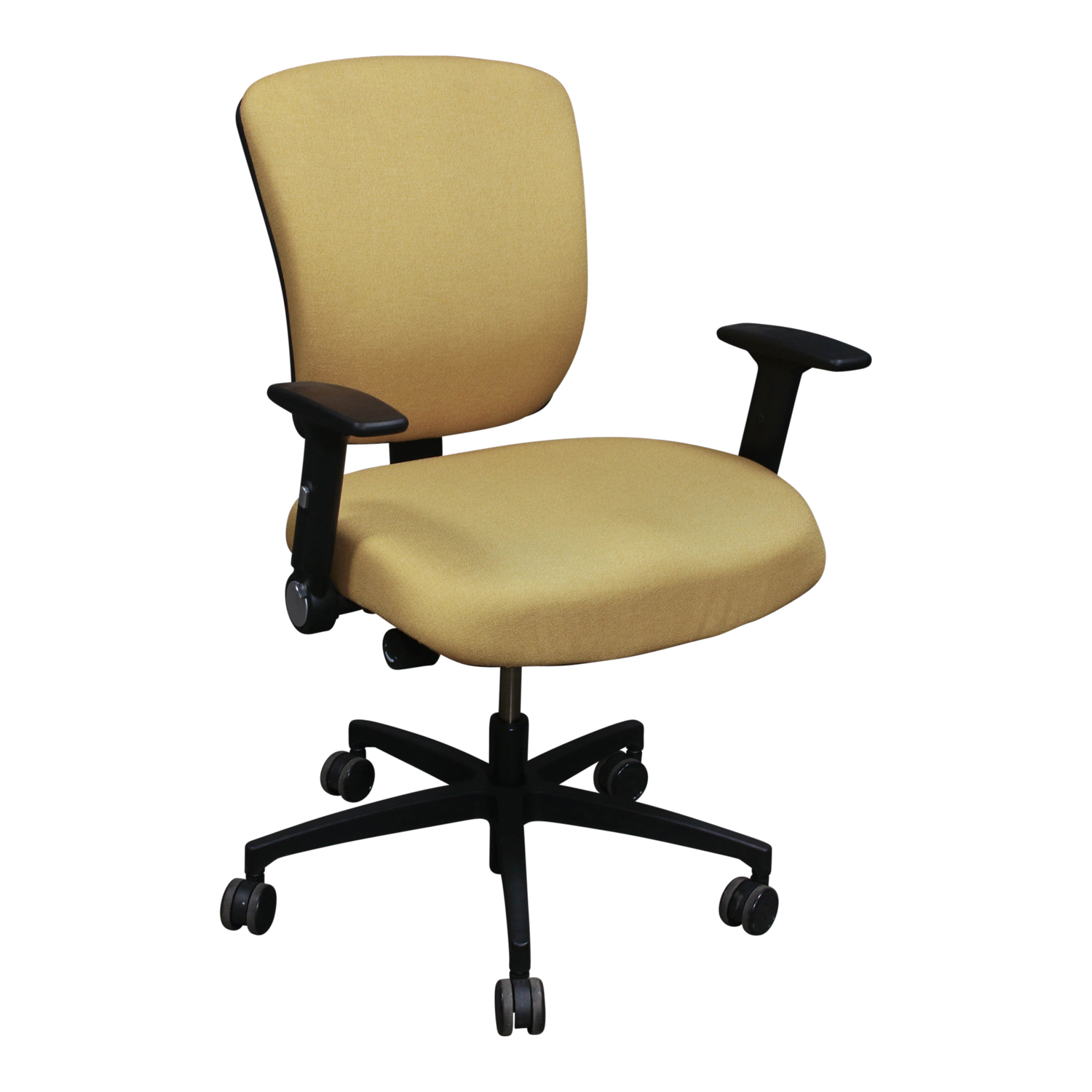 Via Brisbane Plus Used Task Chair w Flip Arms, Yellow - National Office ...
