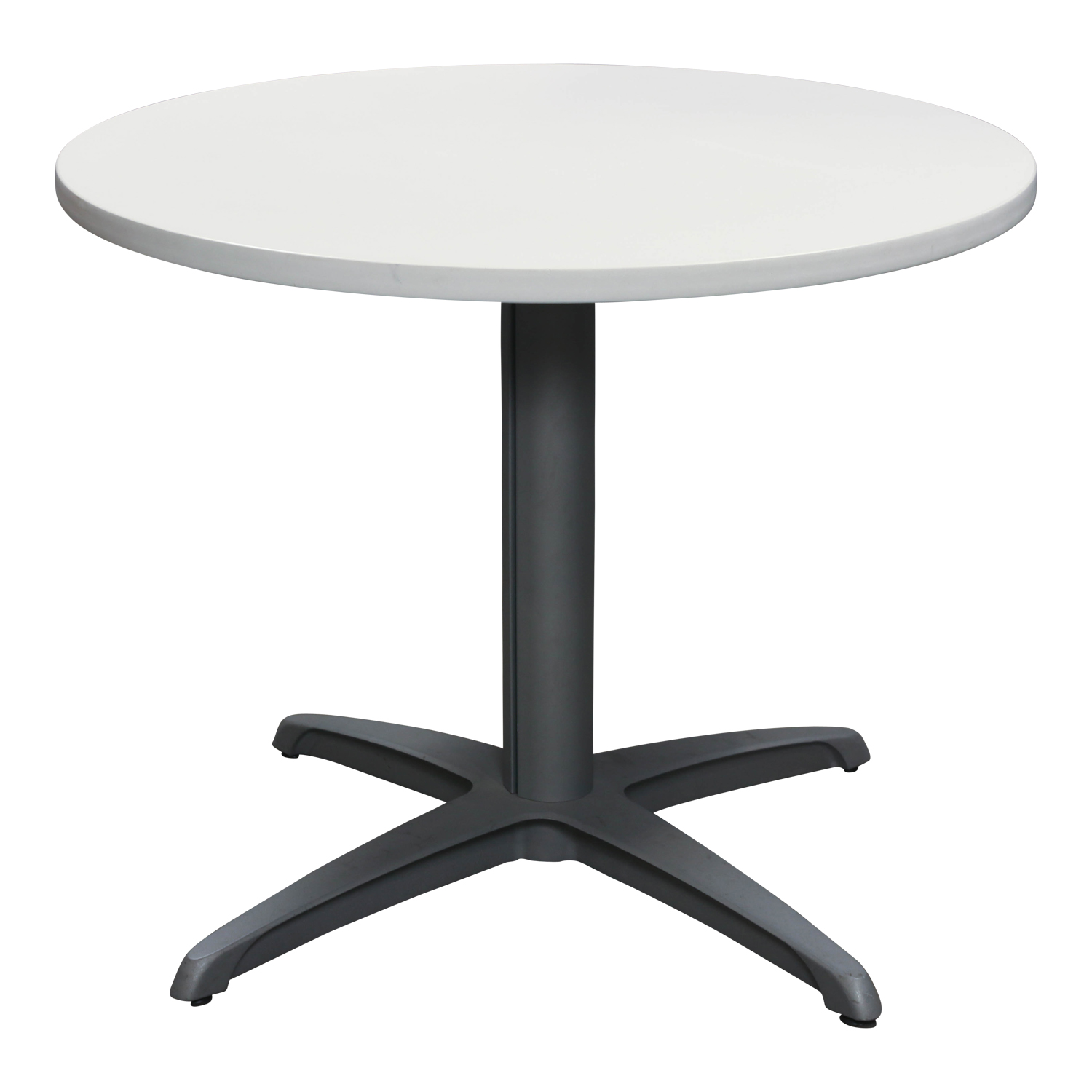 Teknion Used 36 In Round Laminate Table, White - National Office ...
