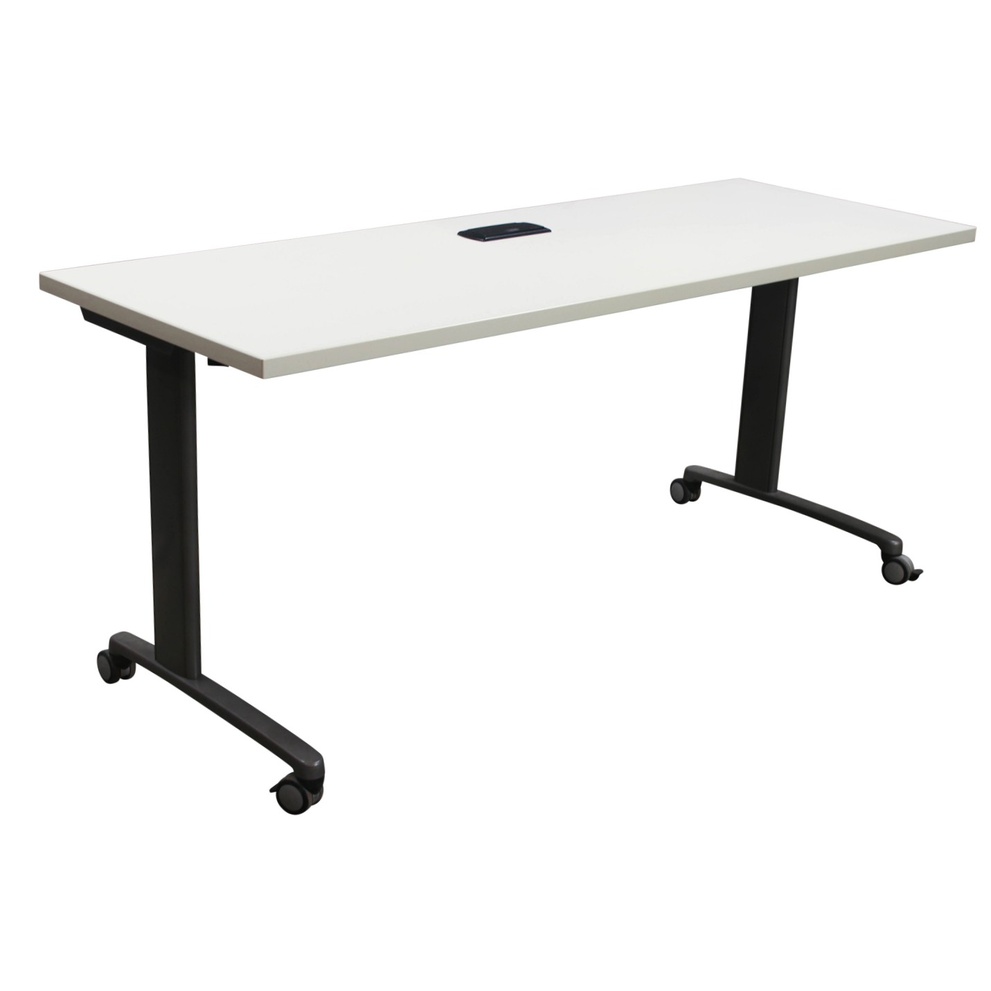 Teknion Used 24x66 Training Table w Power Grommet, White - National ...