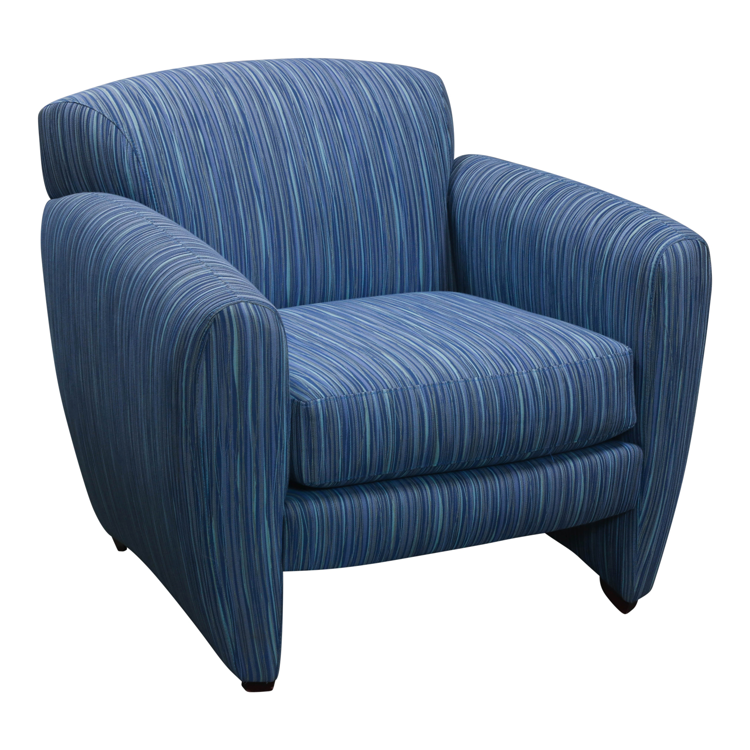 Used Club Chair, Blue Line Pattern - National Office Interiors and ...