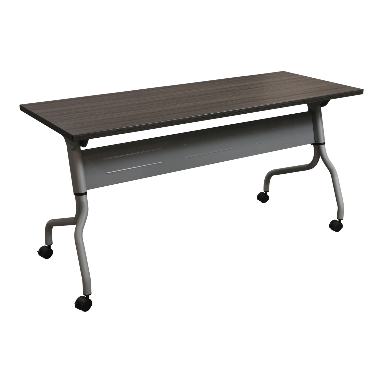 goSIT 24x60 Mobile Nesting Training Table with Modesty Panel, Gray ...