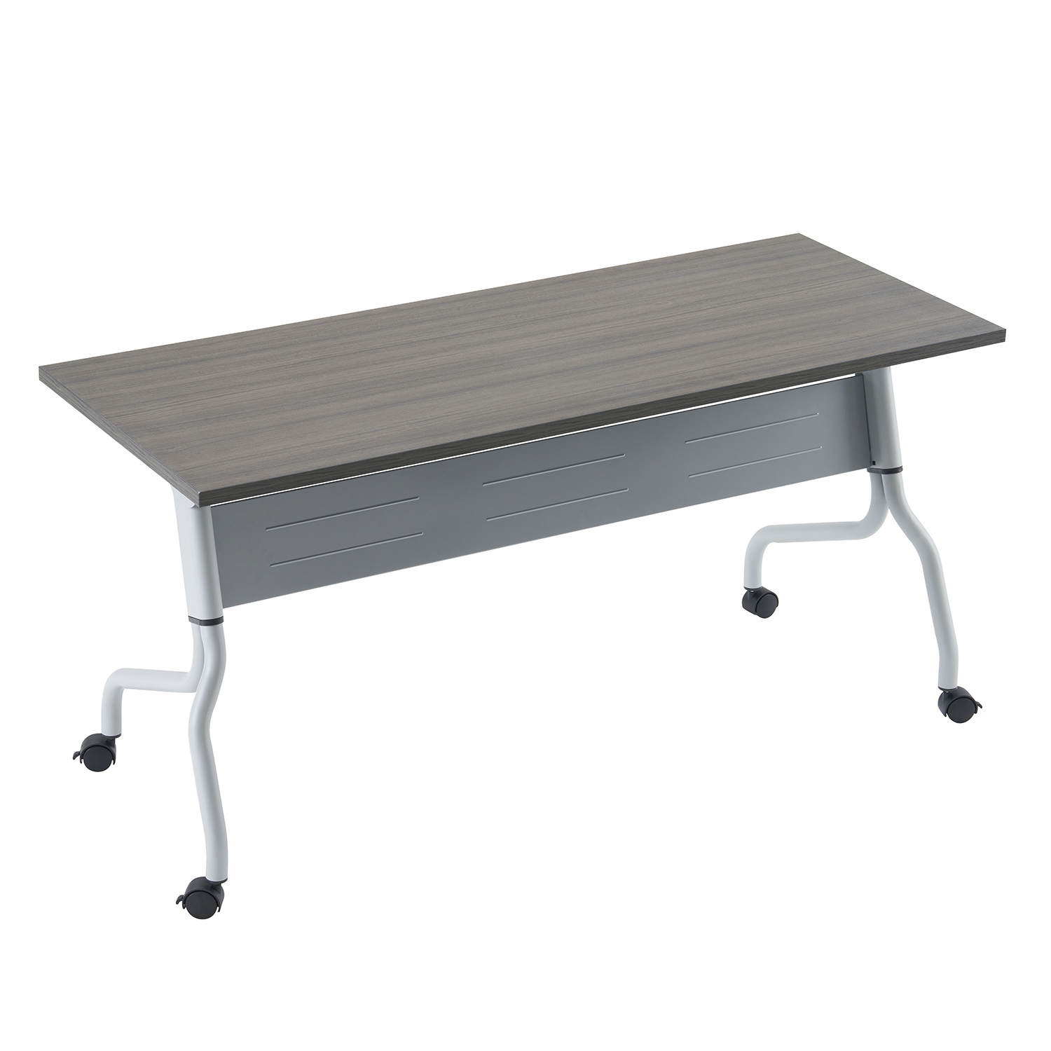 goSIT 24x71 Mobile Nesting Training Table with Modesty Panel, Gray ...