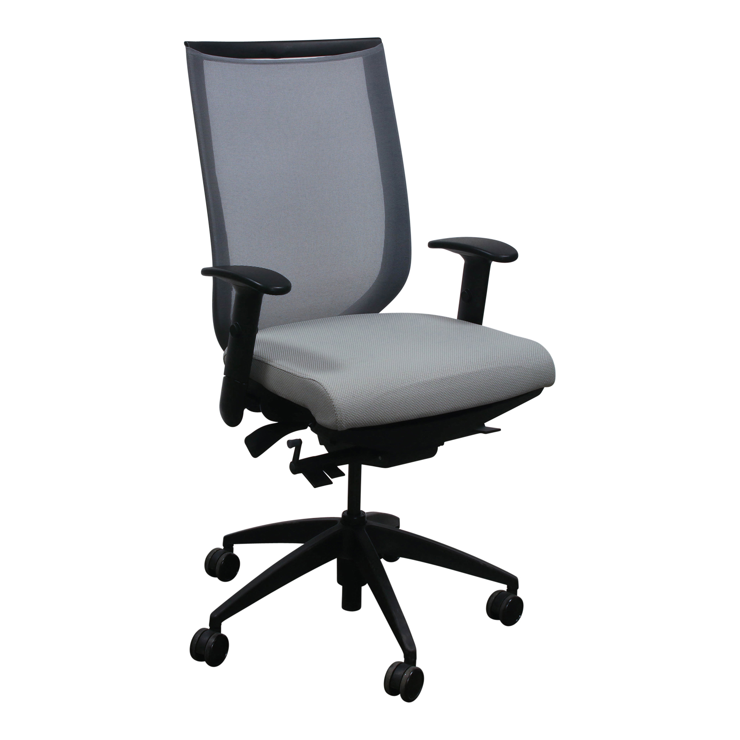 9to5 Aria Used Mesh High Back Task Chair, Gray - National Office ...