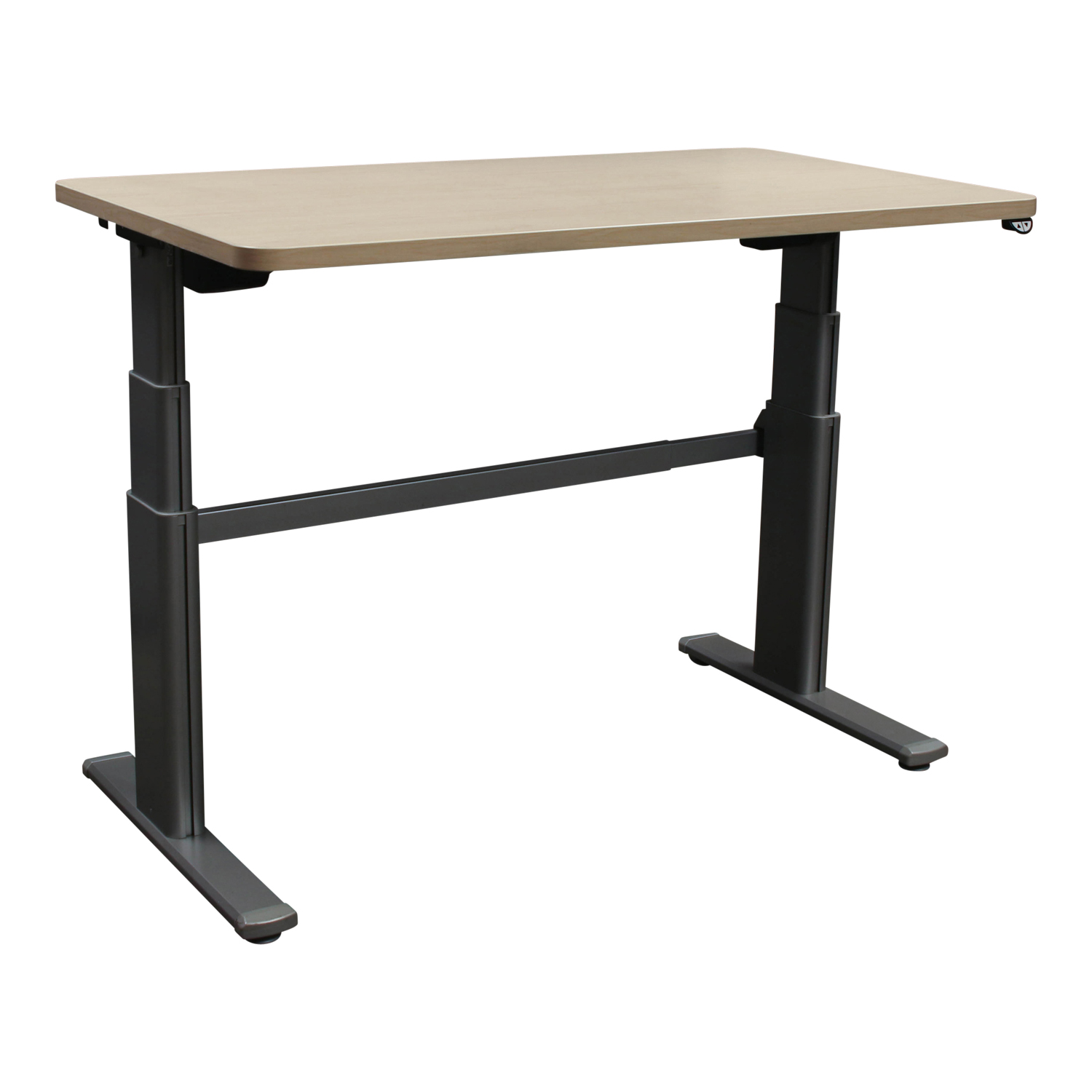 Steelcase Adjustable Height Used 29x52 Electric Sit Stand Desk, Maple ...