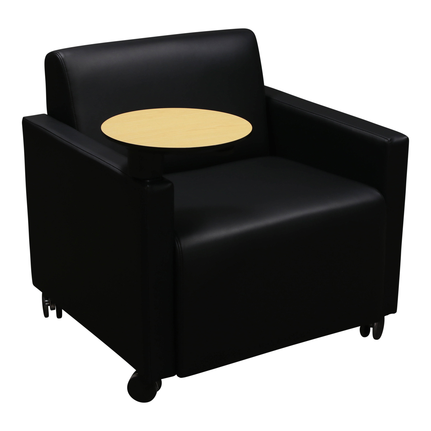 Steelcase Coalese Coupe Grande Used Mobile Tablet Guest Chair, Black ...