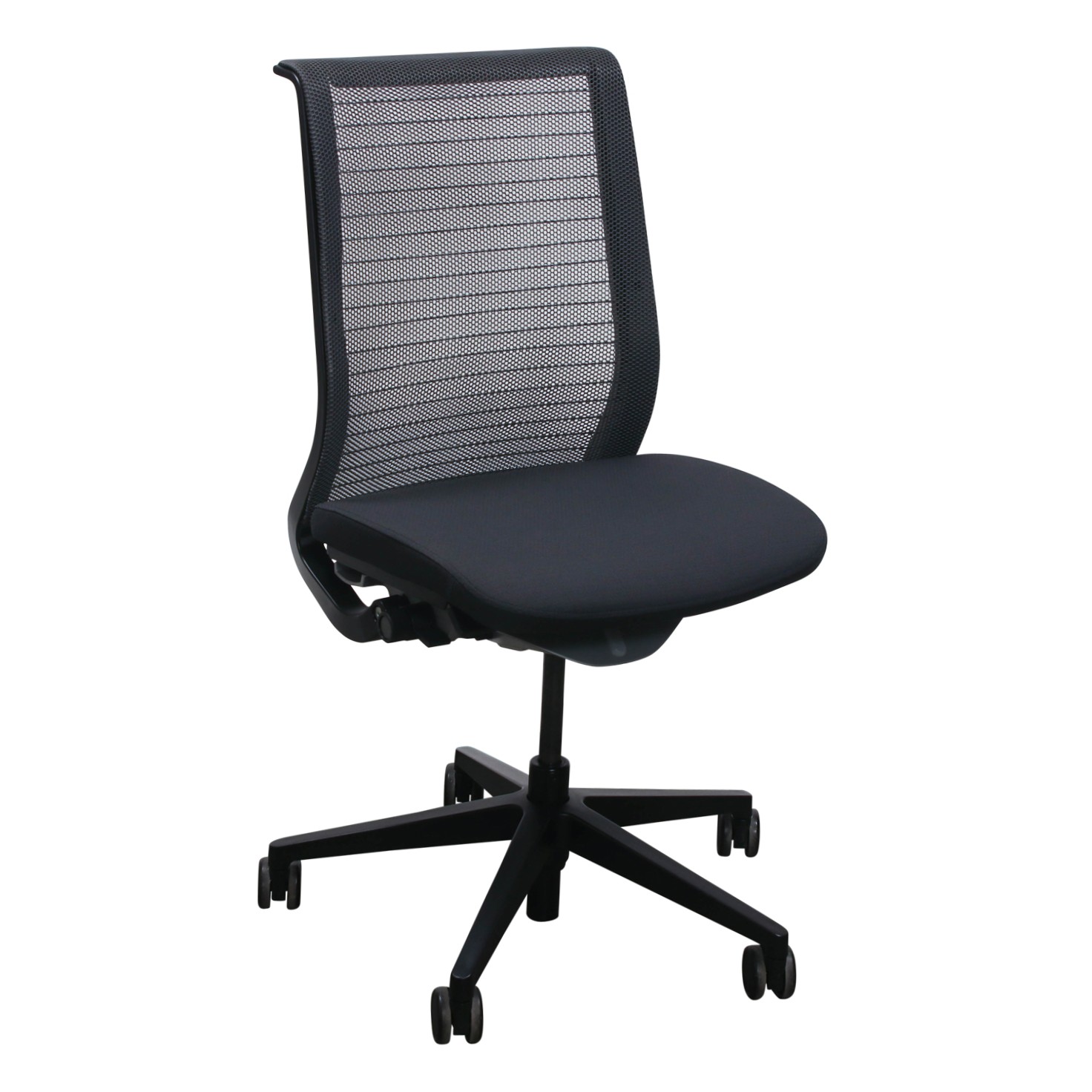 Steelcase Think Used Armless Task Chair, Graphite - National Office ...