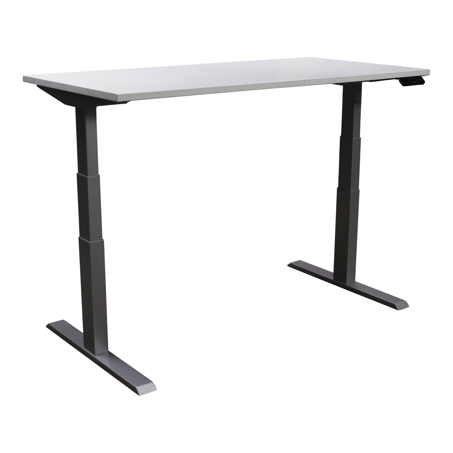Steelcase Adjustable Height Used 29x58 Electric Sit Stand Desk, White ...
