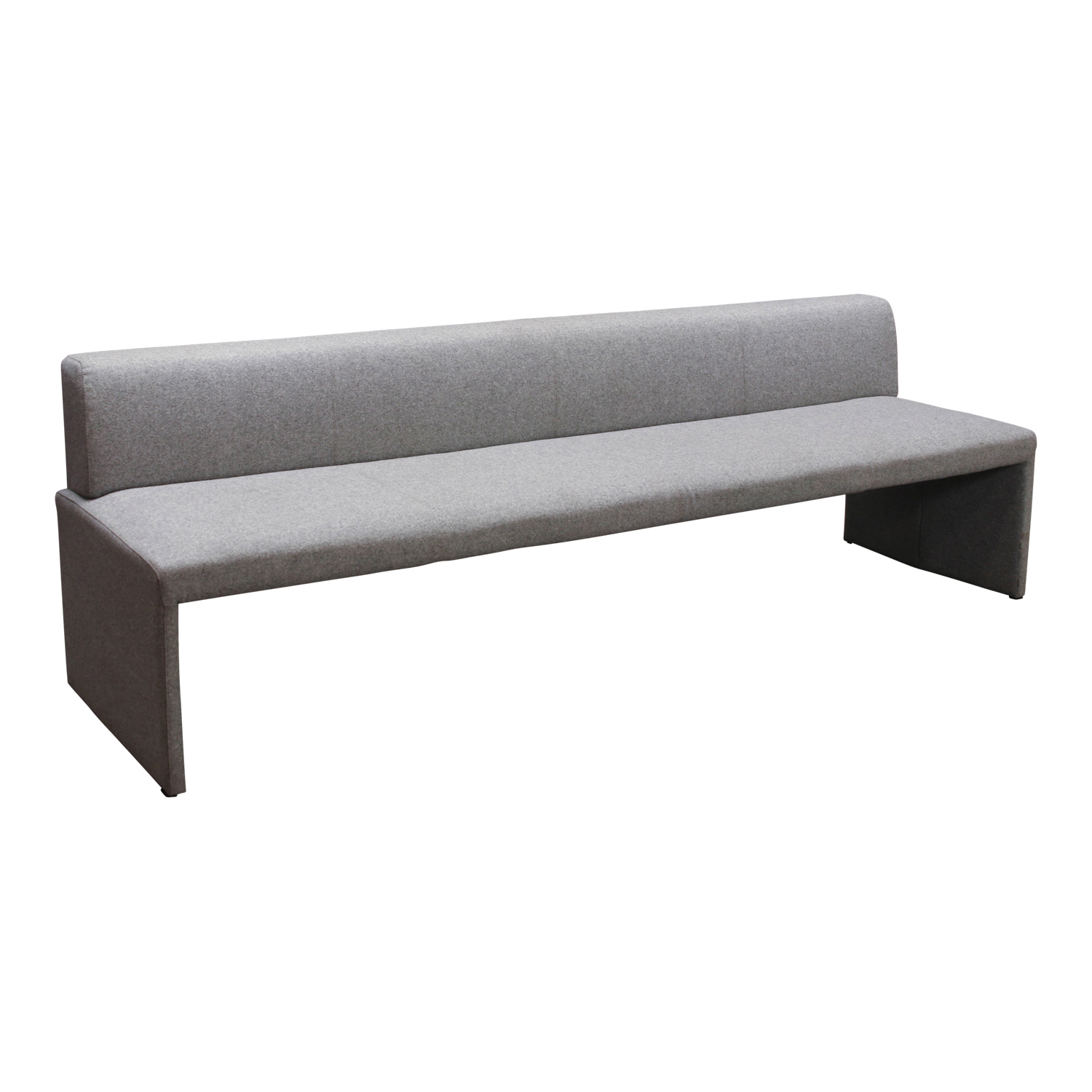 Steelcase Coalesse Used 96 In Fabric Bench, Gray - National Office ...