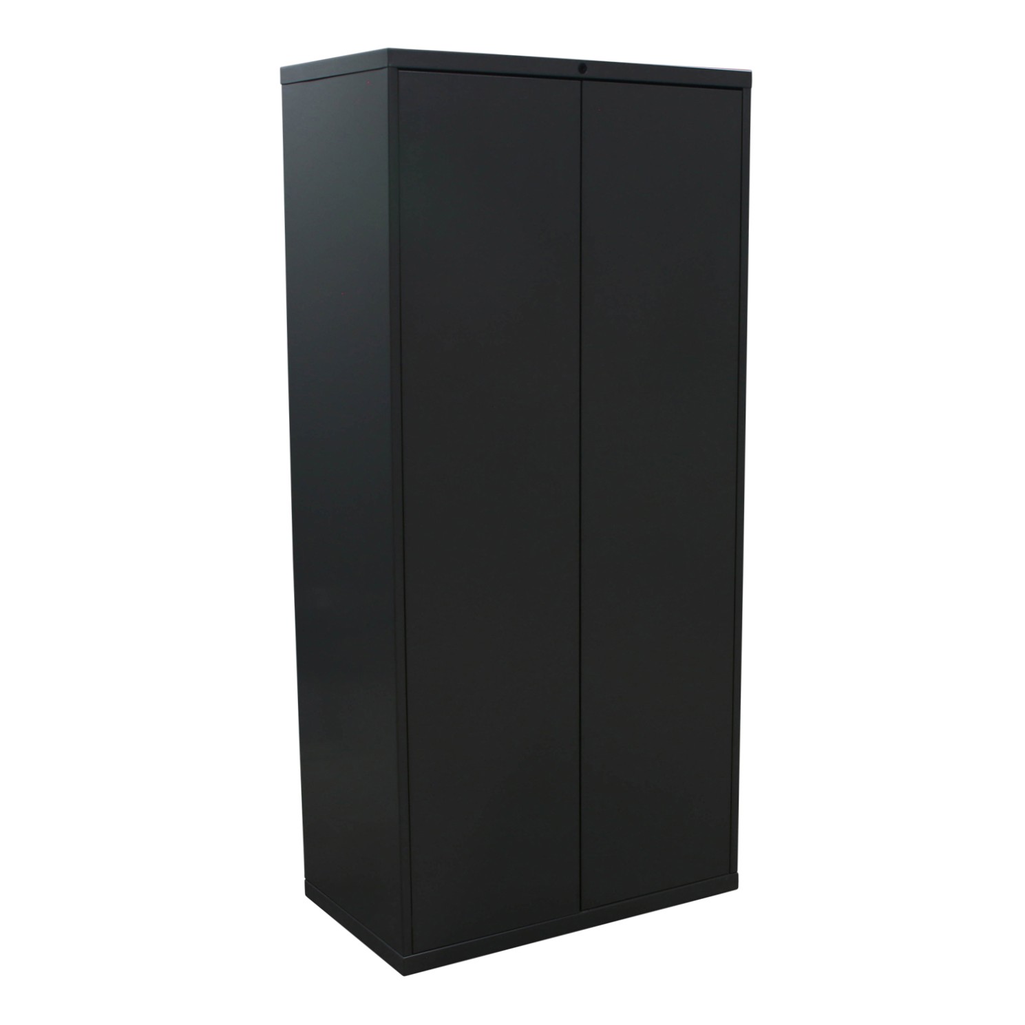 Knoll Calibre 30x65 In Used 2 Door Storage Cabinet, Dark Gray ...