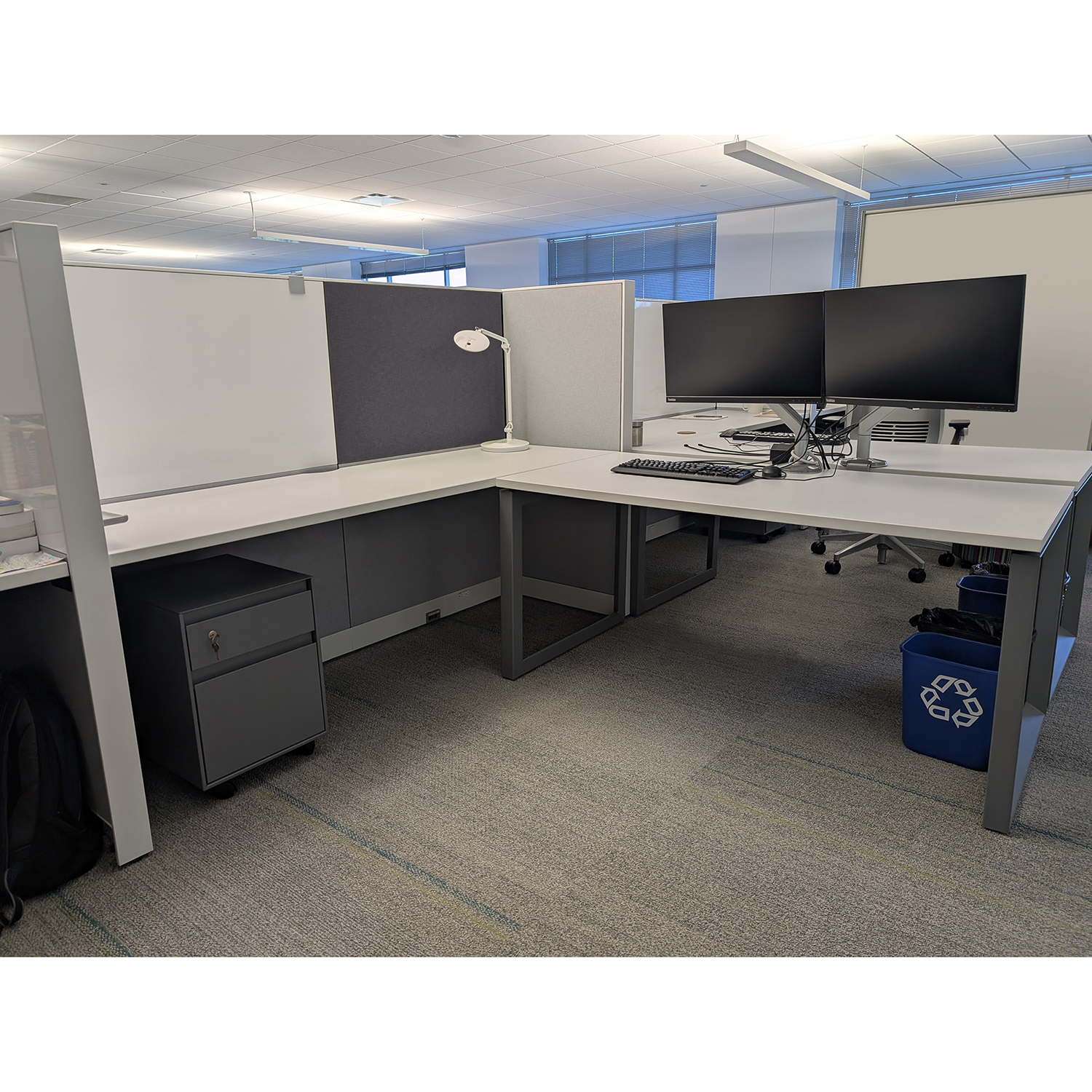 Steelcase Answer 6.5x7 Used Buddy Cubicle, Gray - Sold in Pods ...