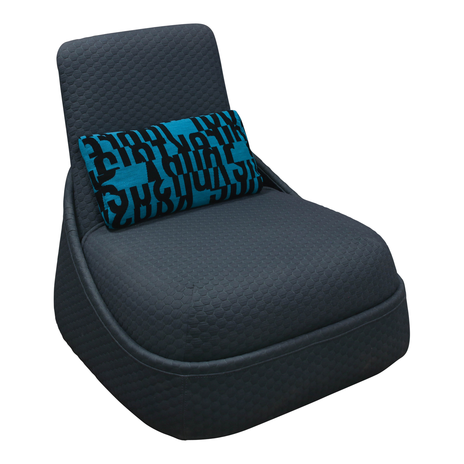 Steelcase Coalesse Used Low Profile Lounge Chair, Gray Hex Pattern ...