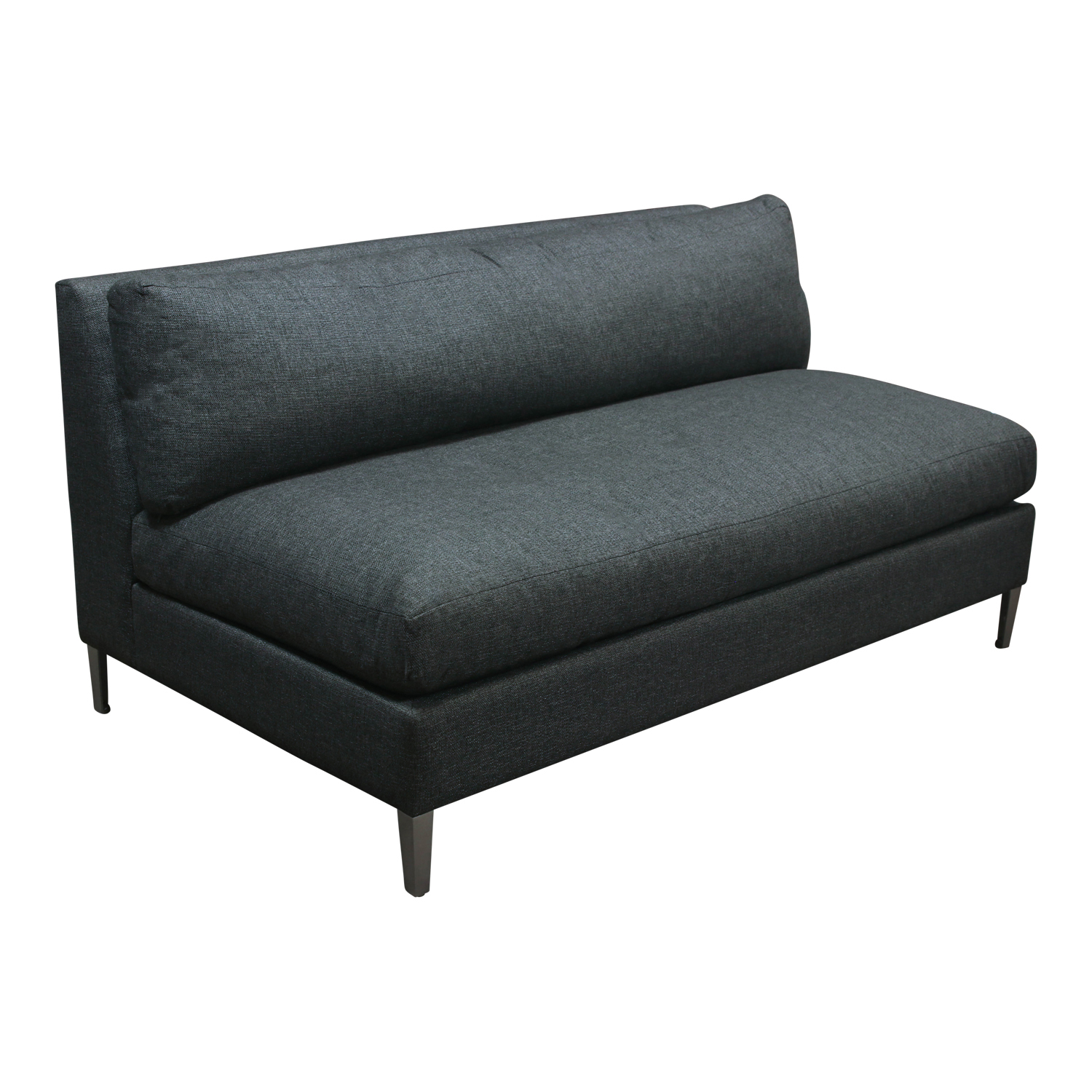 CB2 Used Armless Bench, Gray - National Office Interiors and Liquidators