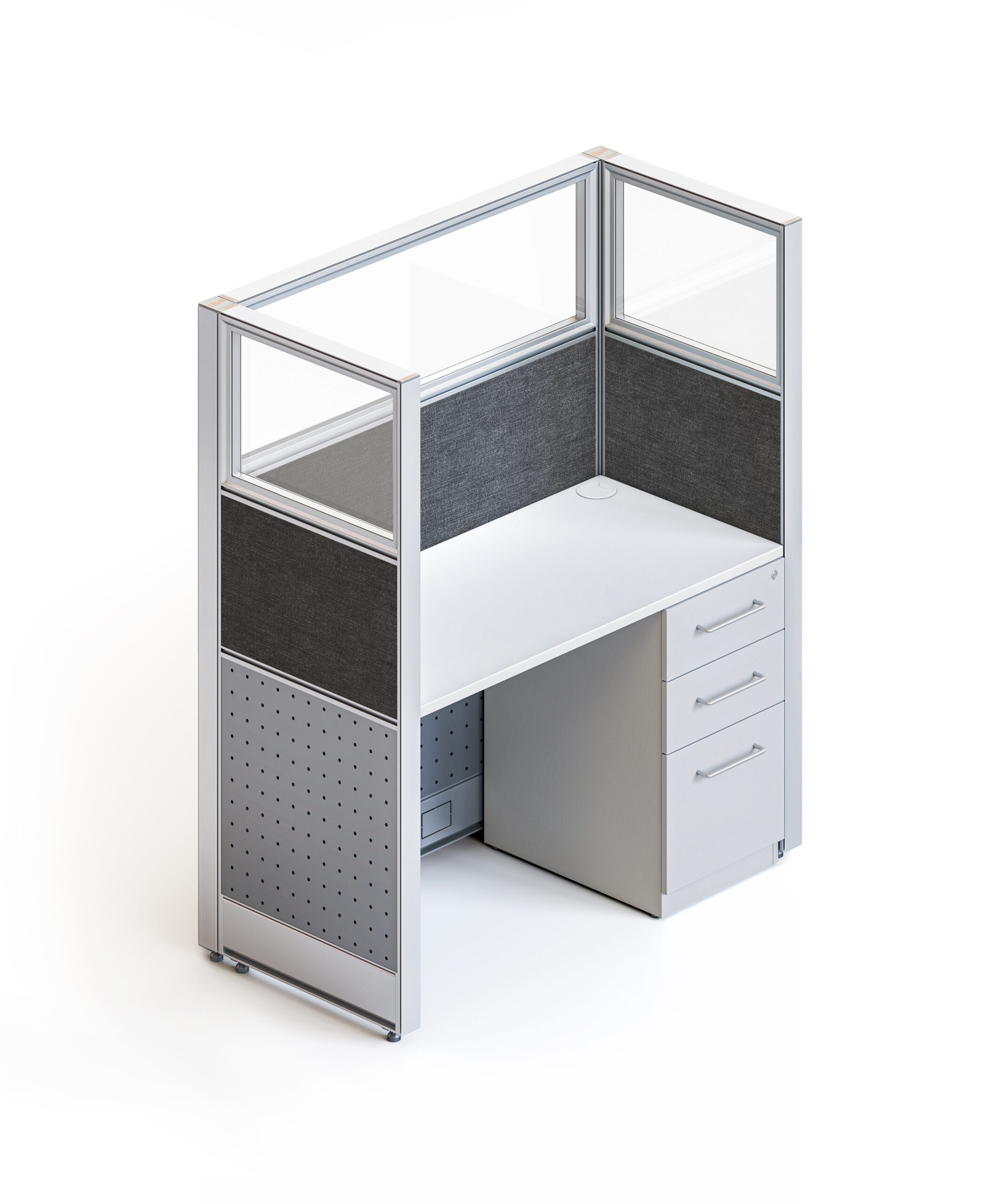 goSIT 4x2 Telemarketing Cubicle | 60" Panels