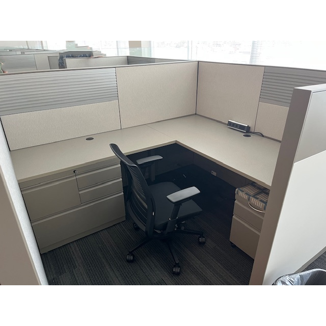Steelcase Answer 7x6 Used Cubicle, Gray - Sold in Pods - National ...