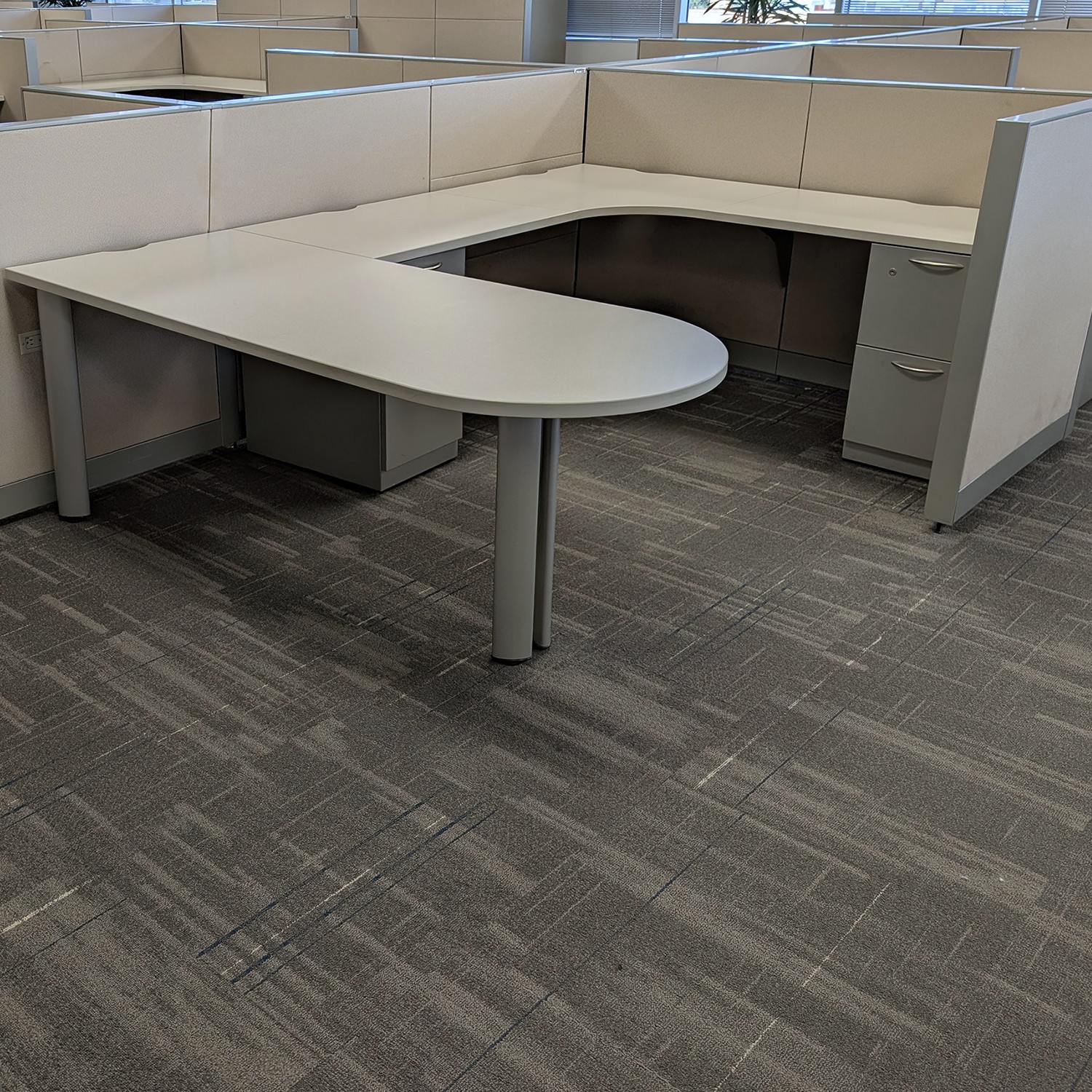 12x6 Steelcase Answer Used Manager Cubicle, Light Tan - Sold in Pods ...