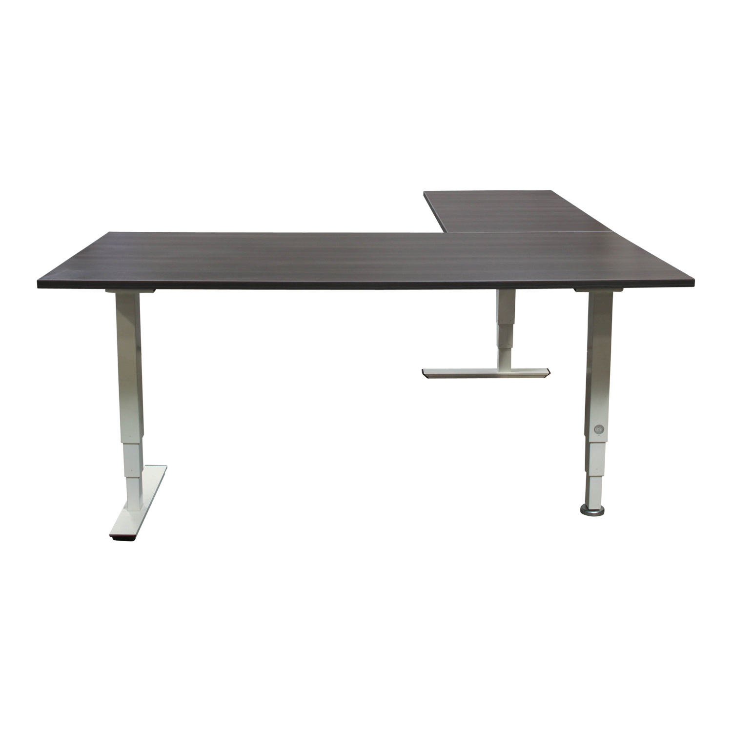 ESI Used L-shaped Electric Sit Stand Desk, Laminate Top - National ...