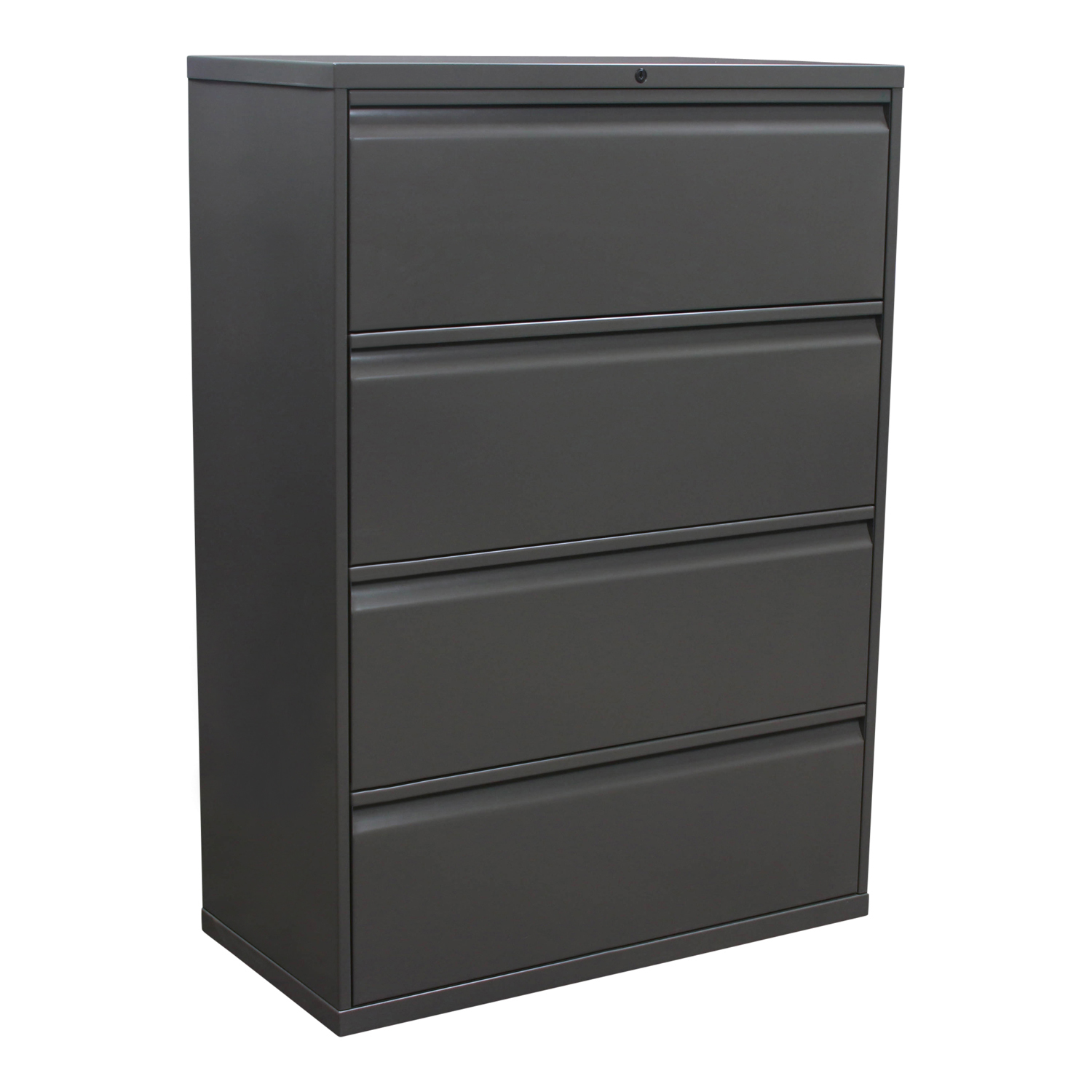 Knoll Used 42 Inch 4 Drawer Lateral File, Dark Gray - National Office ...